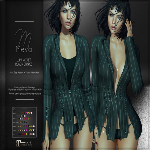 Second Life Marketplace - Meva Lumi jacket Demo Box
